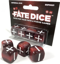 Fire Fate Dice - Giga-Bites Tabletop Cafe
