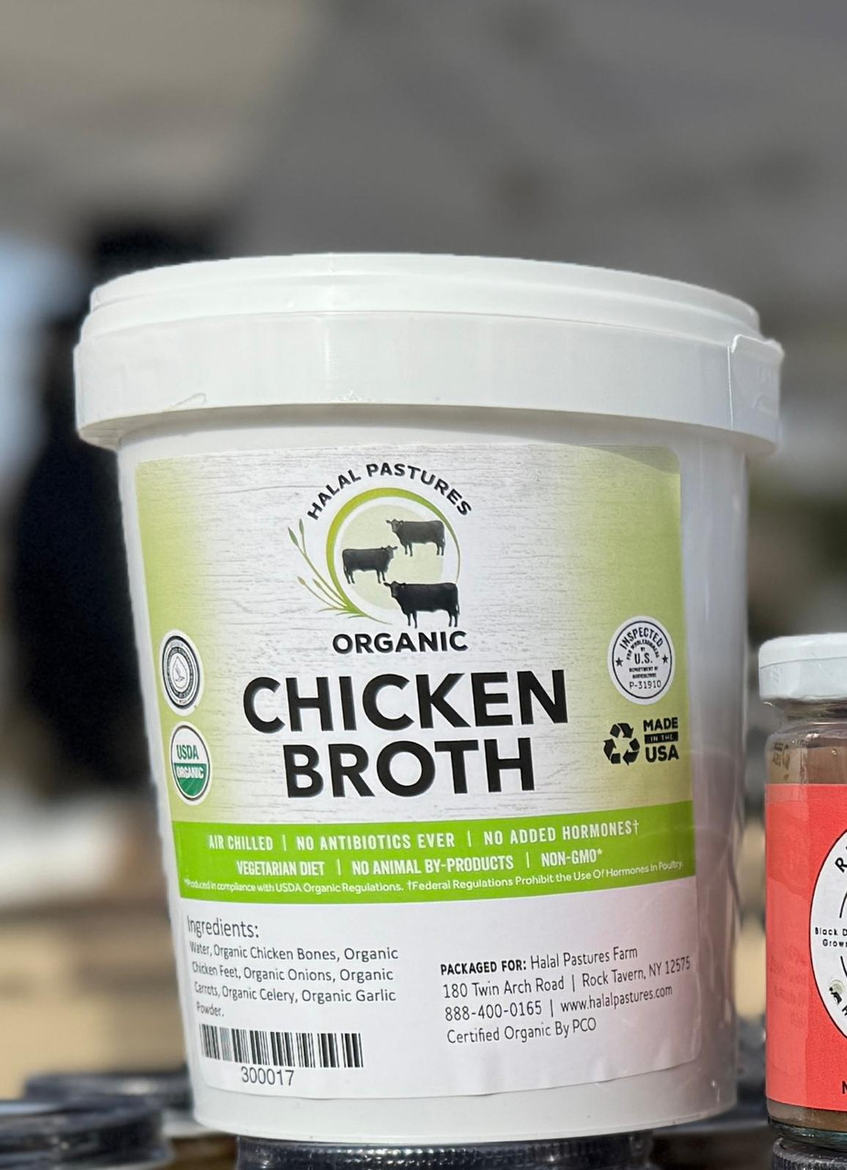 Organic Chicken Bone Broth - Halal Pastures Farm