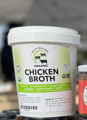 Organic Chicken Bone Broth - Halal Pastures Farm