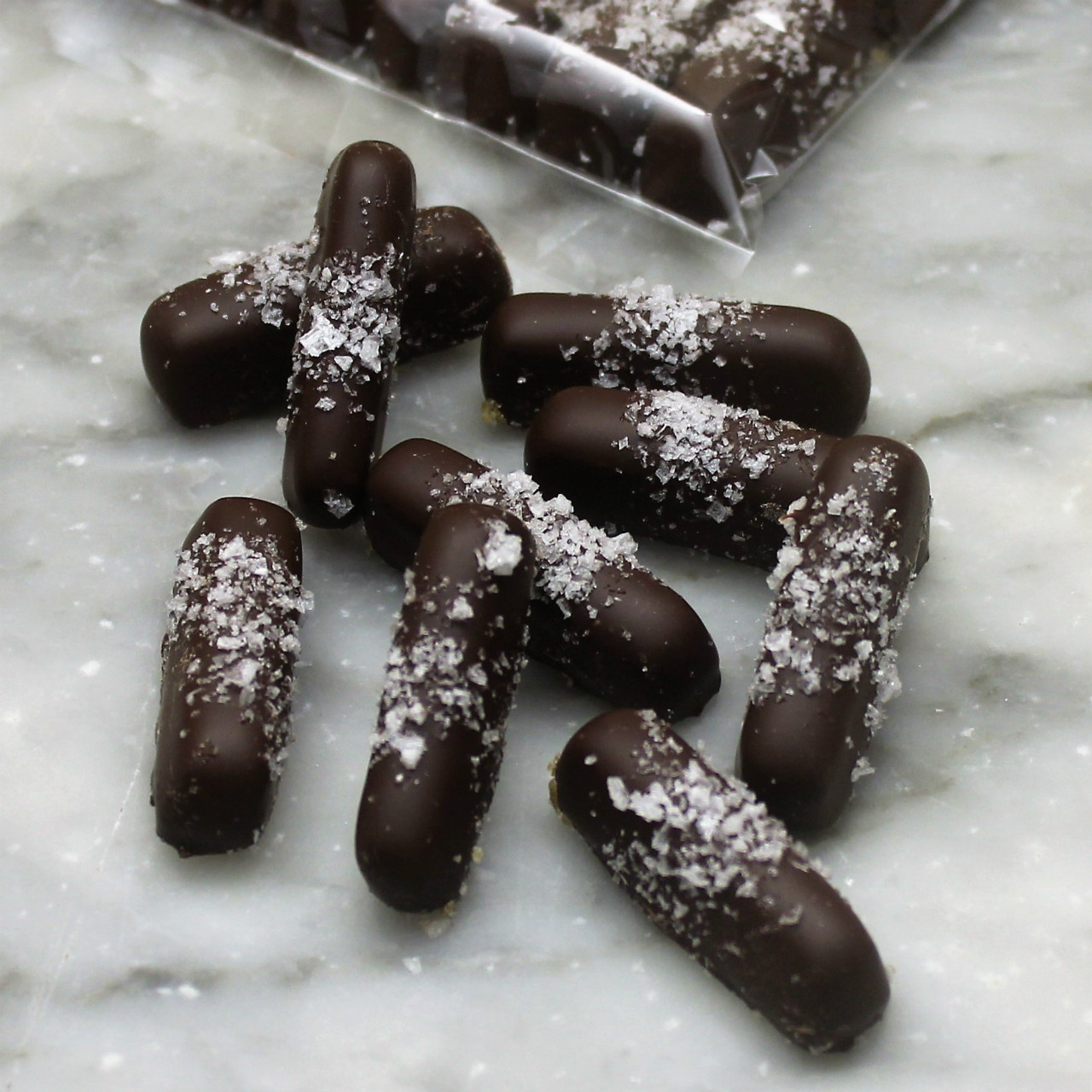 Mini Sea Salt Caramels - Bohemein Fresh Chocolate