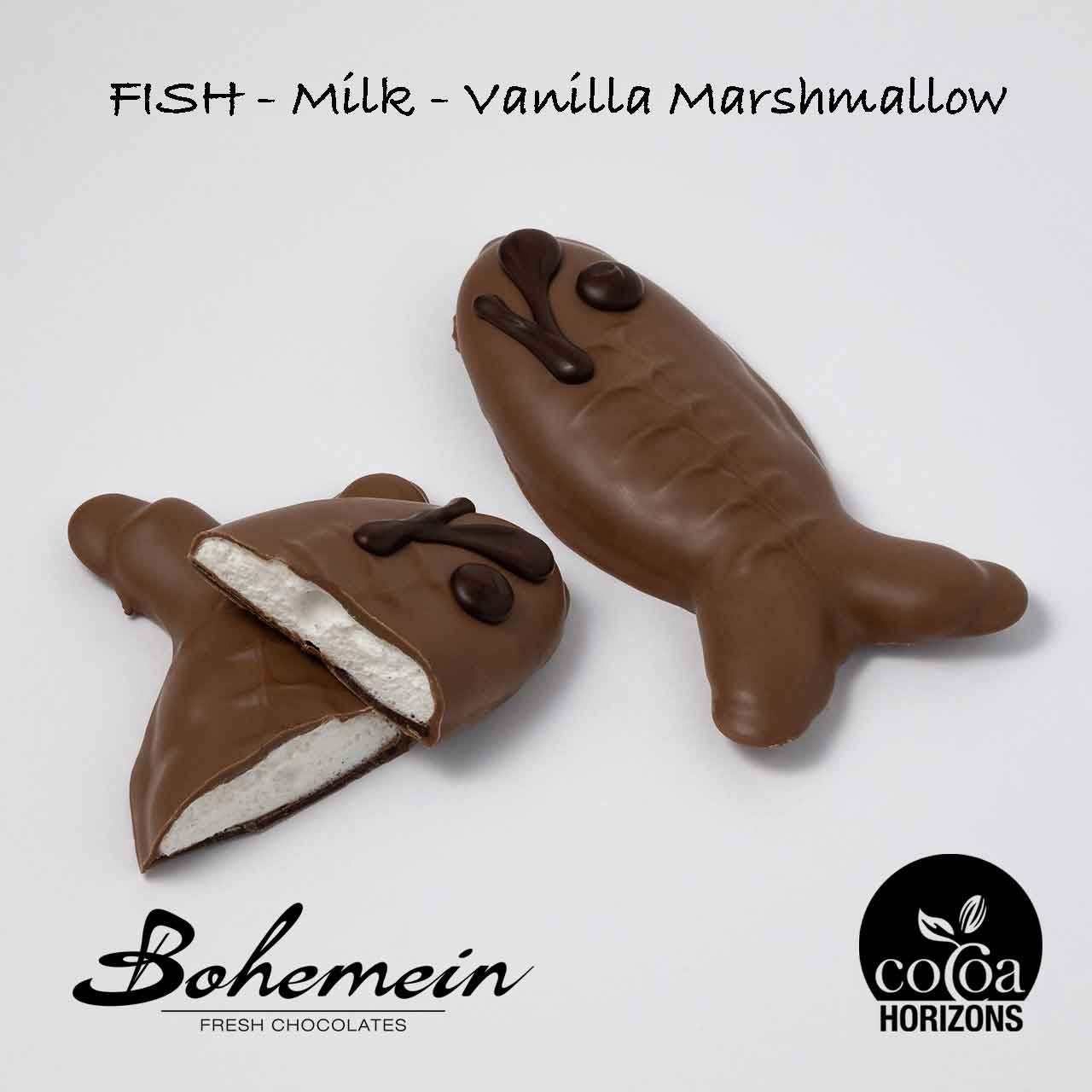 FISH - Vanilla Marshmallow Milk - DOZEN - Bohemein Fresh Chocolate