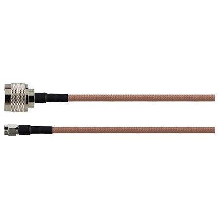 VENTEV 1 ft Coax jumper assembly made from RG-142 coax cable with N ...