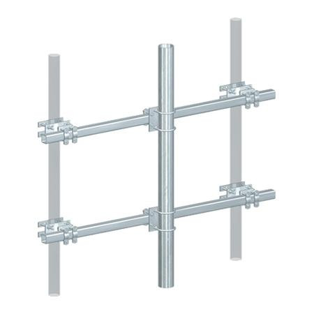 VALMONT Universal Tubular-Arm Pipe Mounts, Complete Kit with 4-1/2in x ...