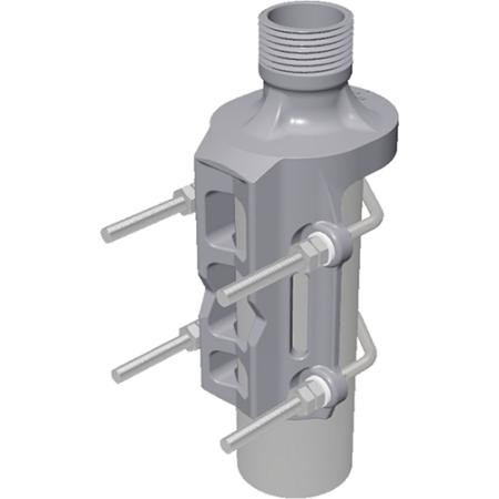 AMPHENOL Universal Stainless Steel Mast Mounting Clamp for Antennas ...
