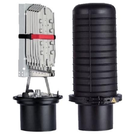 COMMSCOPE FOSC 450 A4 Fiber Optic Splice Closure with one 4-port tap ...