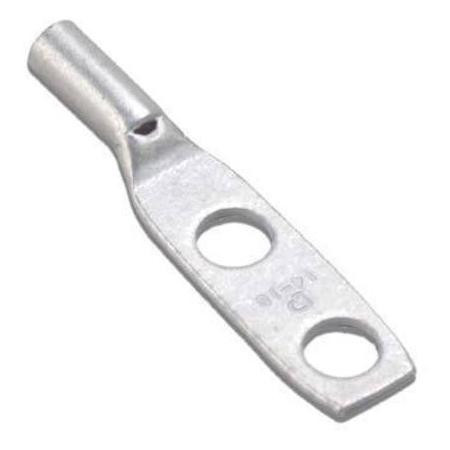 PANDUIT Copper Compression Lug, 2-hole, long barrel lug with window ...