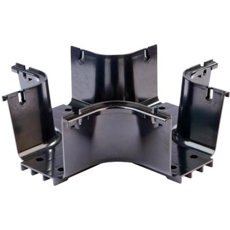COMMSCOPE FiberGuide Horizontal Cross, 4 in x 4 in, black ...