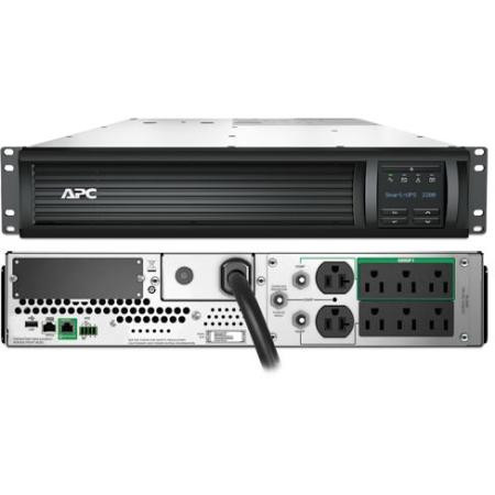 APC 2U rack mount battery backup. 1980W/ 2200VA unit. Provides up to 15 ...