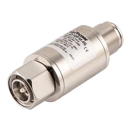 POLYPHASER 4.3-10 F/M Bulkhead Coaxial RF Surge Protector, 698MHz - 2 ...