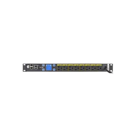 EATON Managed Rack PDU 1U 12A 120V 10ft cord, single phase 8 5-15R ...