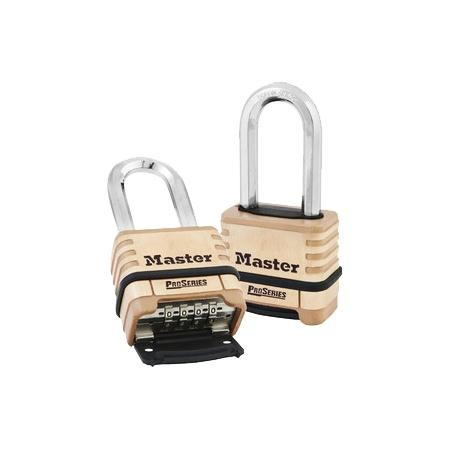 MASTER LOCK Resettable Combination Padlock, Four digits, 2-1/16 in ...