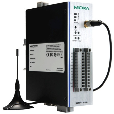 Moxa Americas Inc. Active GPRS I/O w/ 4AIs 8DIOs 2 Relay Outputs ...