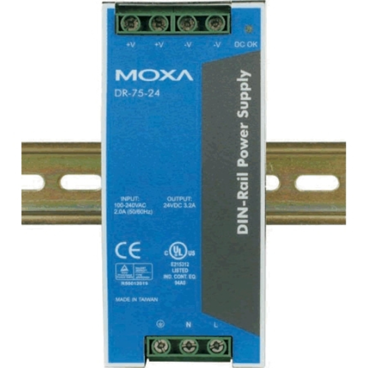 Moxa Americas Inc. DIN Rail Mountable 24VDC 76.8W Power Supply ...