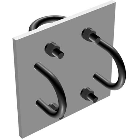 COMMSCOPE Crossover Plate. U-bolt style. 2-3/8" to 2-3/8" OD pipe. Hot ...