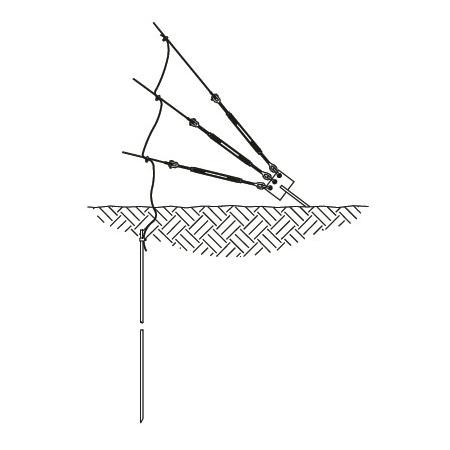 TRYLON STG Guy Anchor Grounding Kit for use with Trylon STG guyed ...