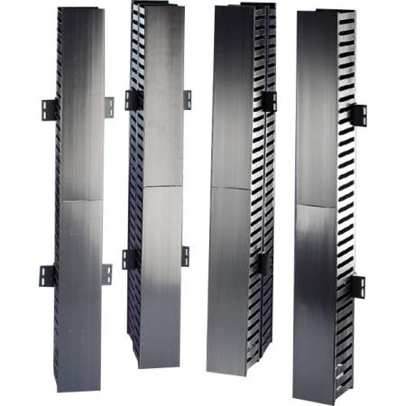 HELLERMANTYTON Single-Sided Vertical Wire Manager. Black ...