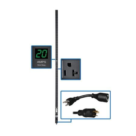 1.9kW Single-Phase Metered PDU, 120V Outlets 72" - WirelessUnits.com
