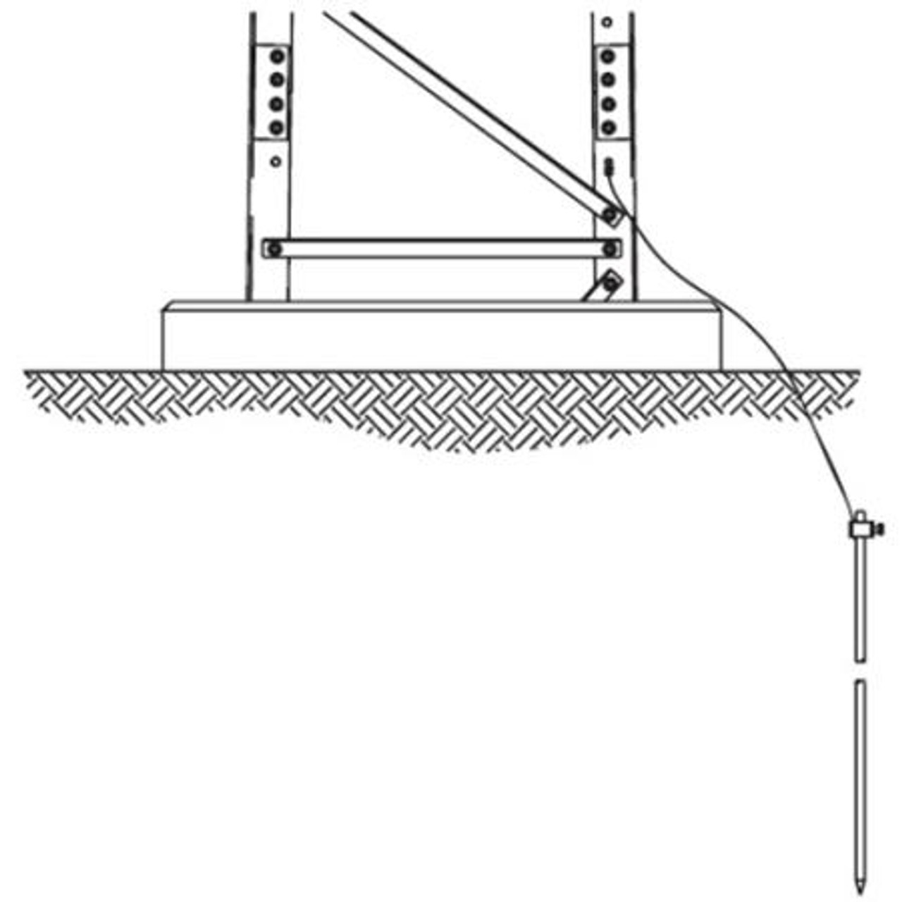TRYLON Tower grounding kit for 20' SuperTitan Weld W400 tower ...