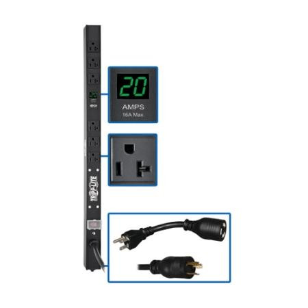 1.9kW Single-Phase Metered PDU, 120V Outlets 24" - WirelessUnits.com
