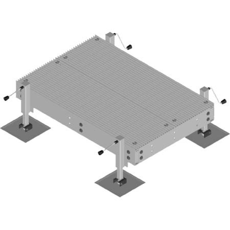 COMMSCOPE 4' x 6' Equipment platform with four adjustable legs ...