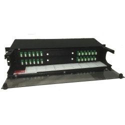 Optimum Fiberoptics - 48 Fiber, LC/APC 900um Pigtail Rack Mount Housi ...