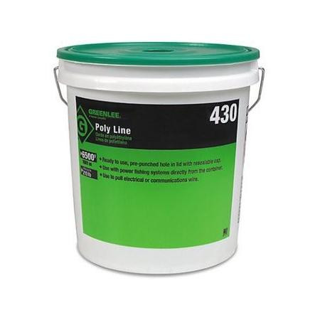 GREENLEE 6500' Poly Line. Comes ready to use in a bucket with a pre ...