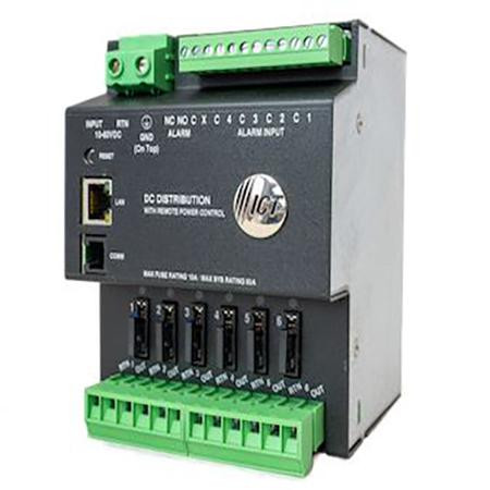ICT DIN Rail DC Power Distribution with remote access and control, 6 ...