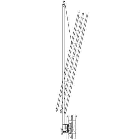 ROHN 12' erection fixture for towers with 1-1/4" side rails. Use for ...
