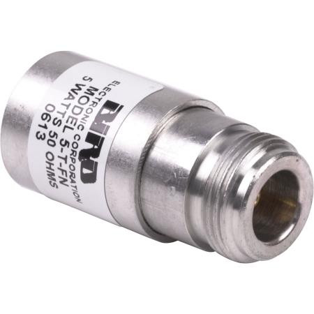 BIRD Termaline RF coaxial resistor. 5 watt, 50 ohm dry load with female ...