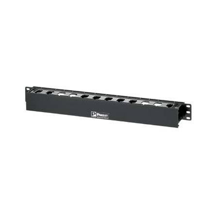 PANDUIT Horizontal Cable Manager, Black 1 RU . - WirelessUnits.com