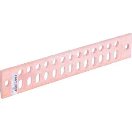 HARGER 1/4"x2"x12" universal ground bar with "P" hole pattern and 26 ...