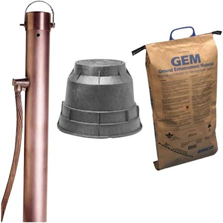 VALMONT Chemical Ground Rod Kits (10ft Horizontal) . - WirelessUnits.com