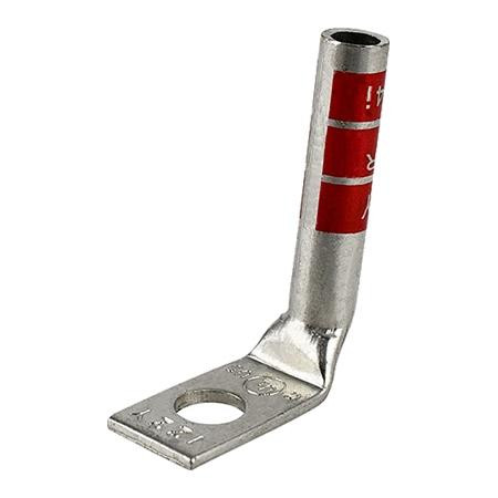 IZZY LUGS Right Angle #8 stranded 1 hole 1/4 in hole long barrel copper ...