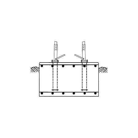 ROHN Anchor Base for Tower Section 8 Base. . - WirelessUnits.com