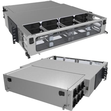 COMMSCOPE Ultra High Density 2U modular cassette sliding Panel, accepts ...