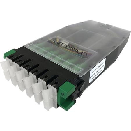 COMMSCOPE G2 Splice Cassette, 12SC/APC with pigtails.Singlemode, Green ...
