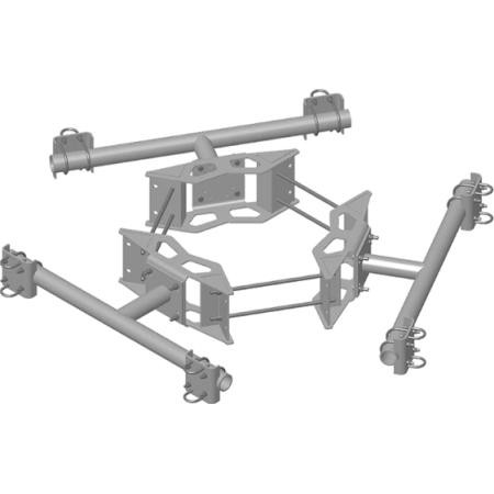 COMMSCOPE Monopole Co-location Dual Pipe Mount Base Kit, 12 in to 50 in ...
