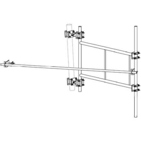 NELLO 100322 Universal 6' Side Arm, hot dip galvanized steel, welded ...
