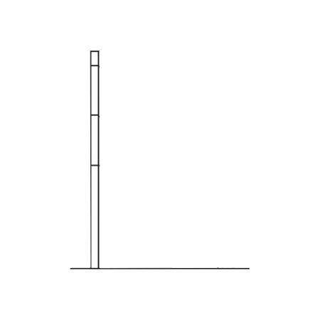 ROHN 45G 120-ft guyed tower. Includes all sections, base plate, side ...