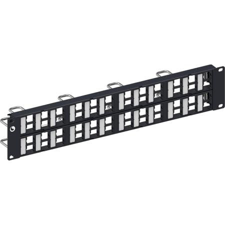 COMMSCOPE Discrete Distribution Module Panel, M-series, UTP, 2U, 48 ...