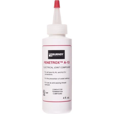 BURNDY "PENETROX A13" oxide-inhibiting joint compound. Zinc particles ...