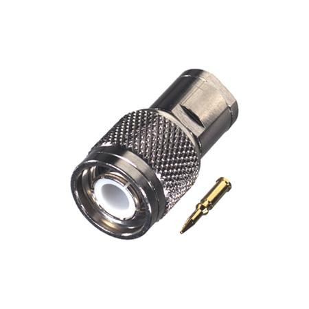 RF INDUSTRIES TNC 50 OHM Male Clamp Plug, Left Hand (Reverse) Thread ...