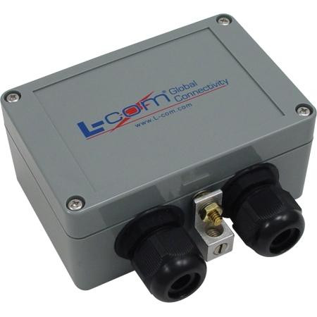 L-COM Compact Weatherproof 10/100/1000 Base-T CAT6 Gas Tube Lightning ...