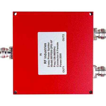 RF INDUSTRIES 138-960 MHz Wilkinson 2-Way Power Splitter with N-Female ...