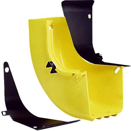 COMMSCOPE FiberGuide 90Deg Up Elbow, 4 in x 4 in, yellow ...