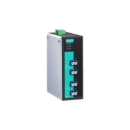 MOXA 2-channel optical fiber bypass unit with 4 single-mode ports, LC ...