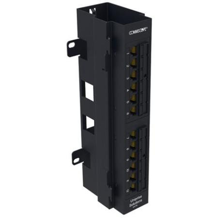 COMMSCOPE Uniprise Wall Mount Universal Cat6 Panel 12 Port Metal ...