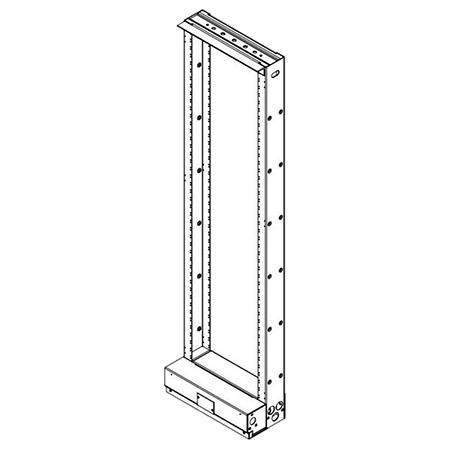 TELECT 19in Seismic Rack Unequal Flange. 300lb Equipment Load ...