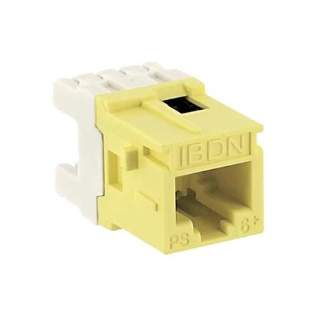 BELDEN CAT6+ Modular Jack, RJ45, MDVO style, Yellow (TIA 606 ...