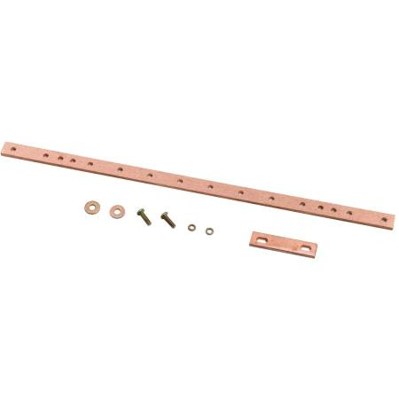 COOPER B-Line SB57904 Universal Ground Bar, 23" Width, 18 holes, copper ...